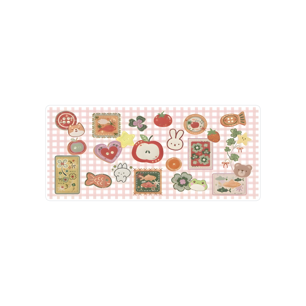 Mousepad cute aesthetic patchwork 90x40 Classic | MGM-EDITOR – MgMGamers